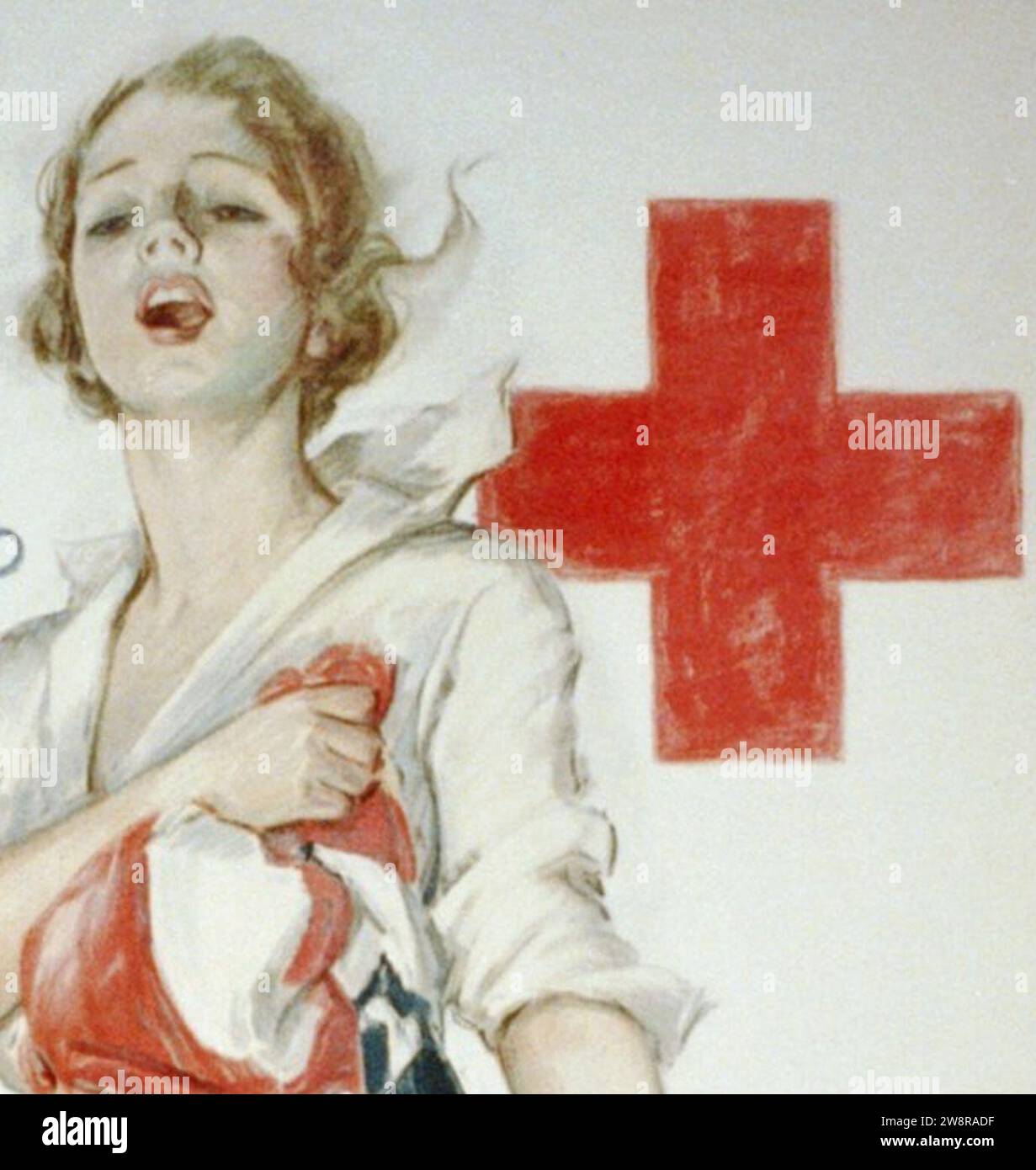 Woman and Red Cross detail, ''I summon you to comradeship in the Red ...