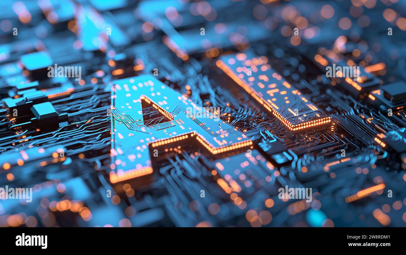 Futuristic electronic circuits hi-res stock photography and images - Alamy
