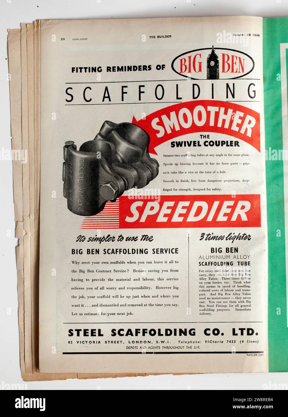 Advertising from a copy of 1940s The Builder Magazine - Steel ...