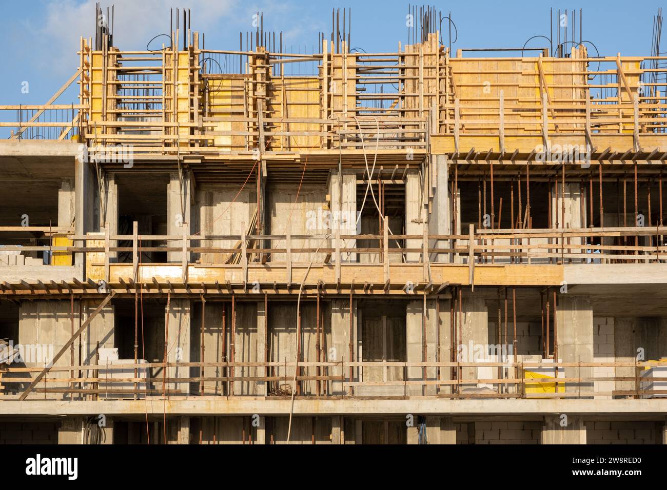 buildings reconstruction In Israel . This construction site of real ...