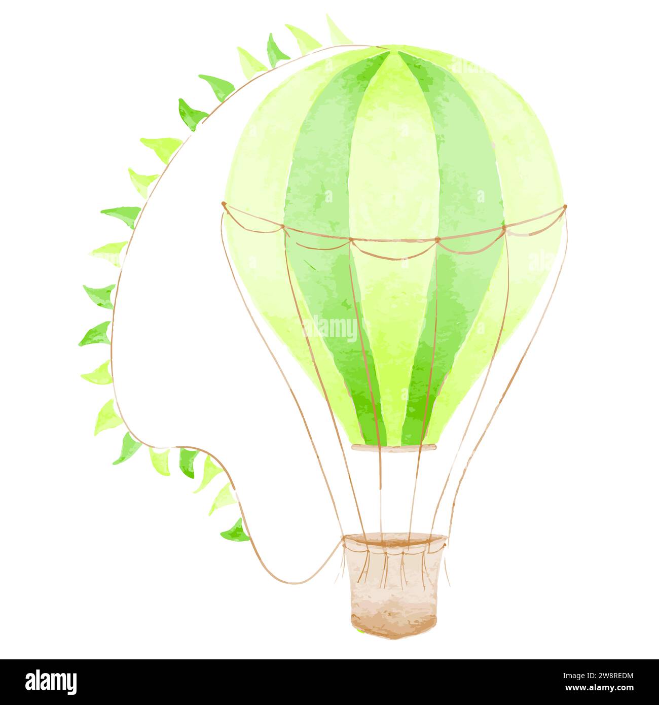 hot air balloon designs in various watercolor styles for graphic ...
