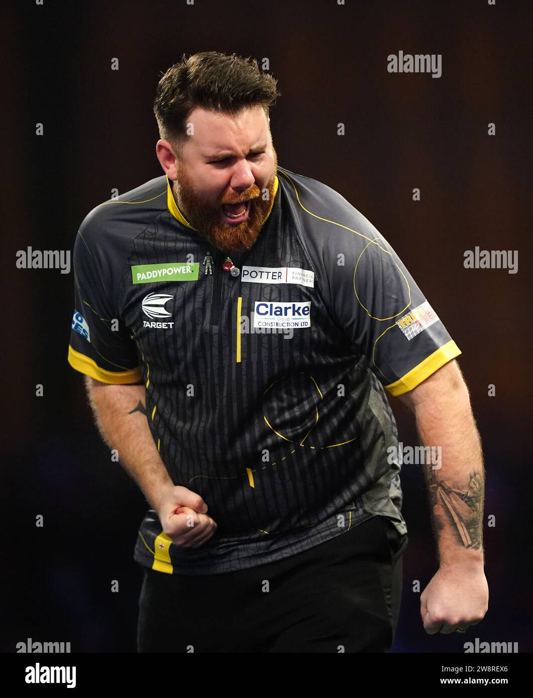 Scott Williams reacts during his game against Danny Noppert (not ...
