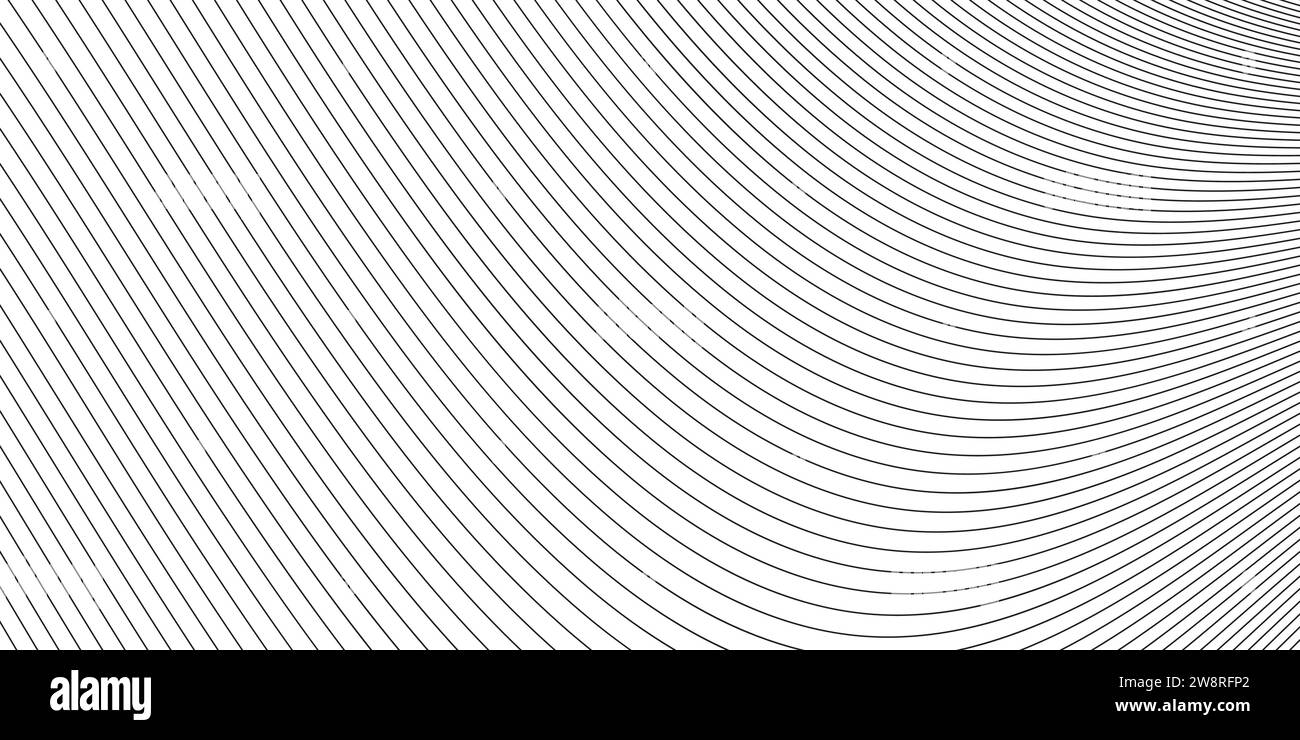 pattern of black lines on white background. Vector illustration Stock ...