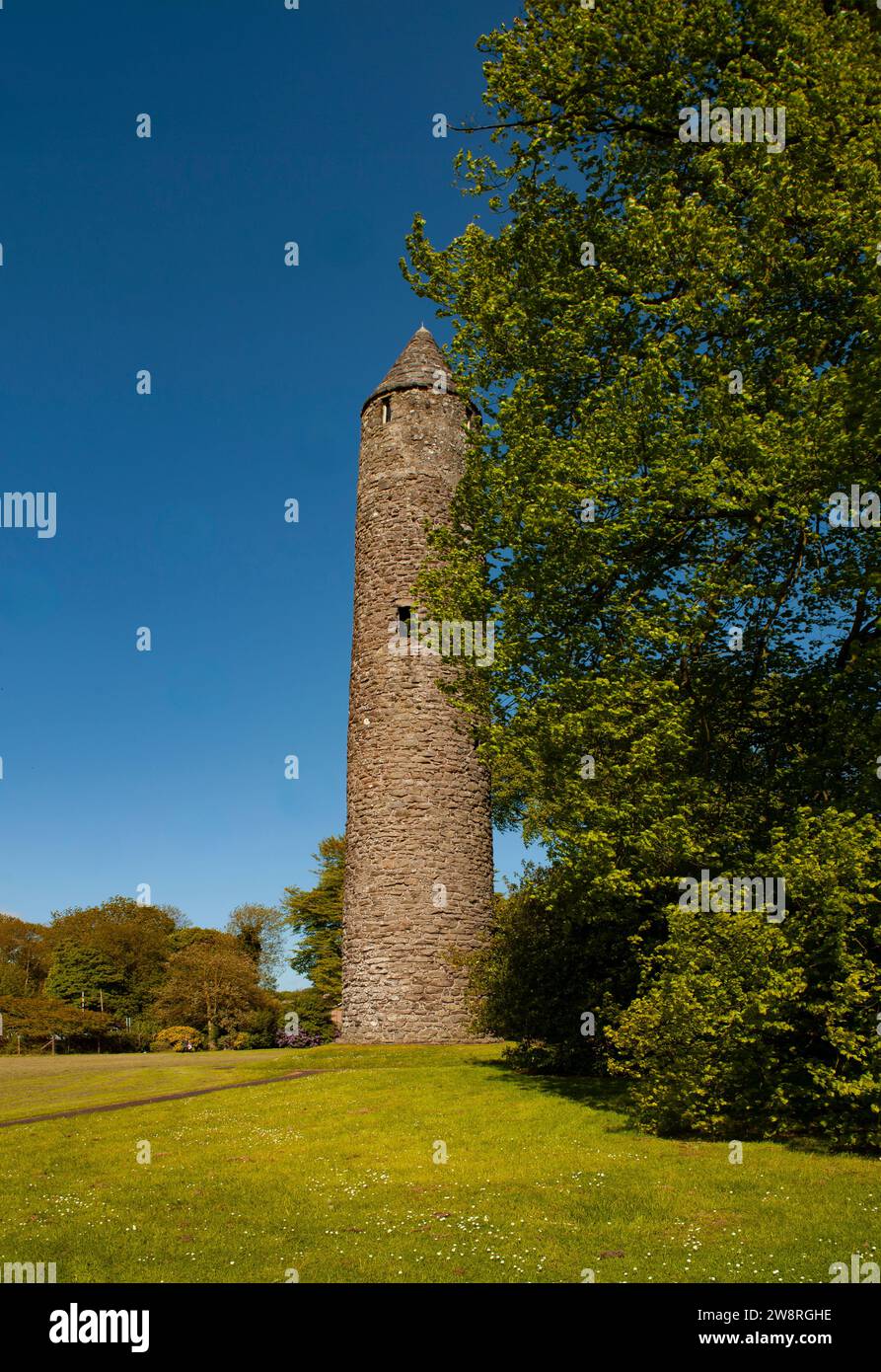 Antrim Round Tower, Antrim Town, County Antrim, Northern Ireland Stock ...