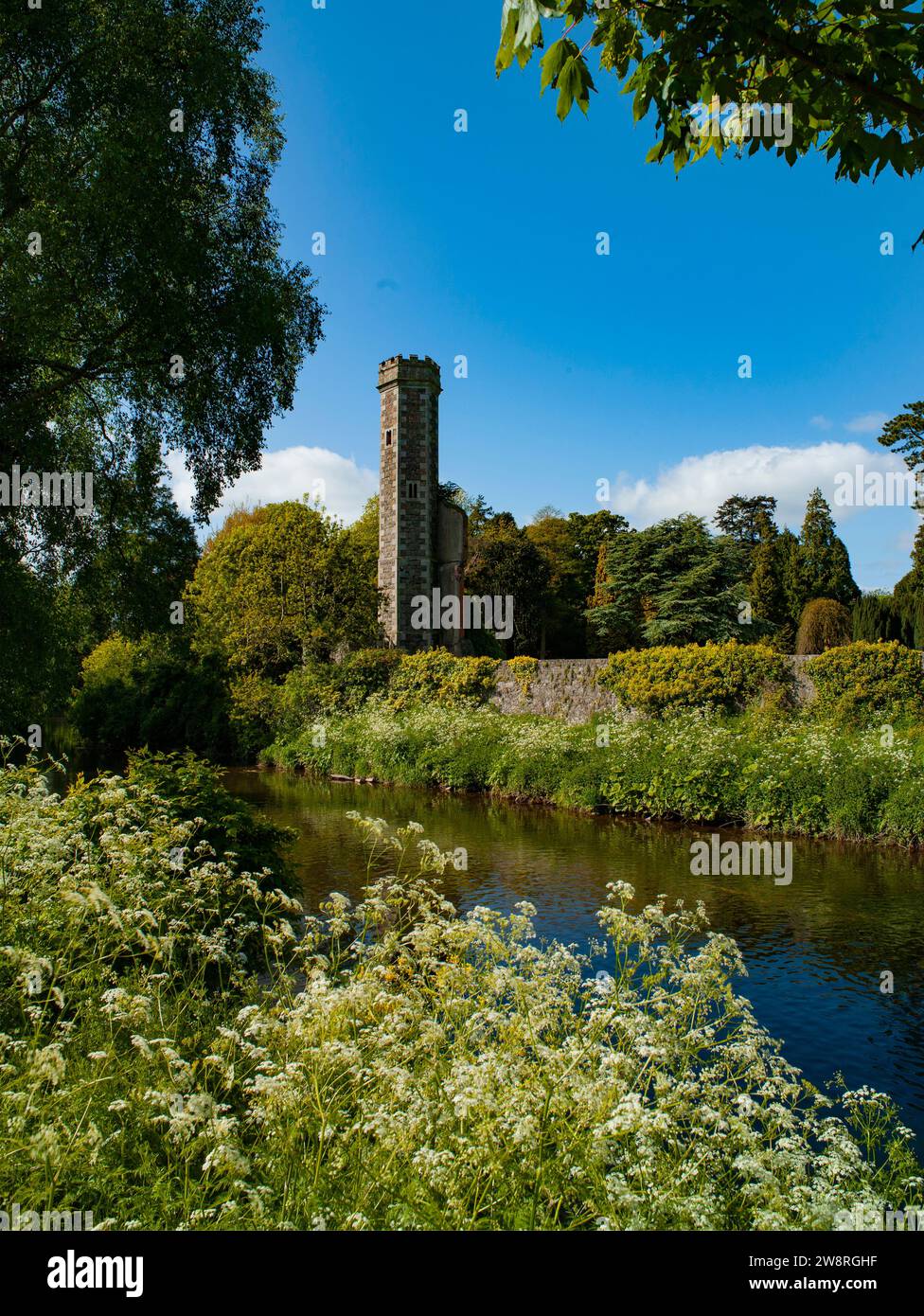 The last remains of Antrim Castle on the Six Mile Water River, Antrim ...