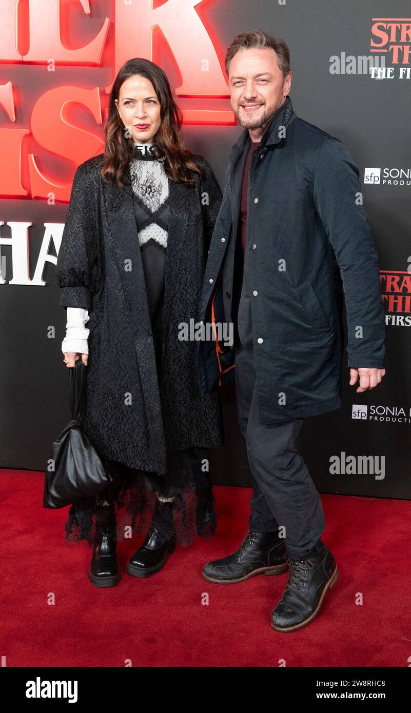 Lisa Liberati and James McAvoy attends the "Stranger Things: The First ...