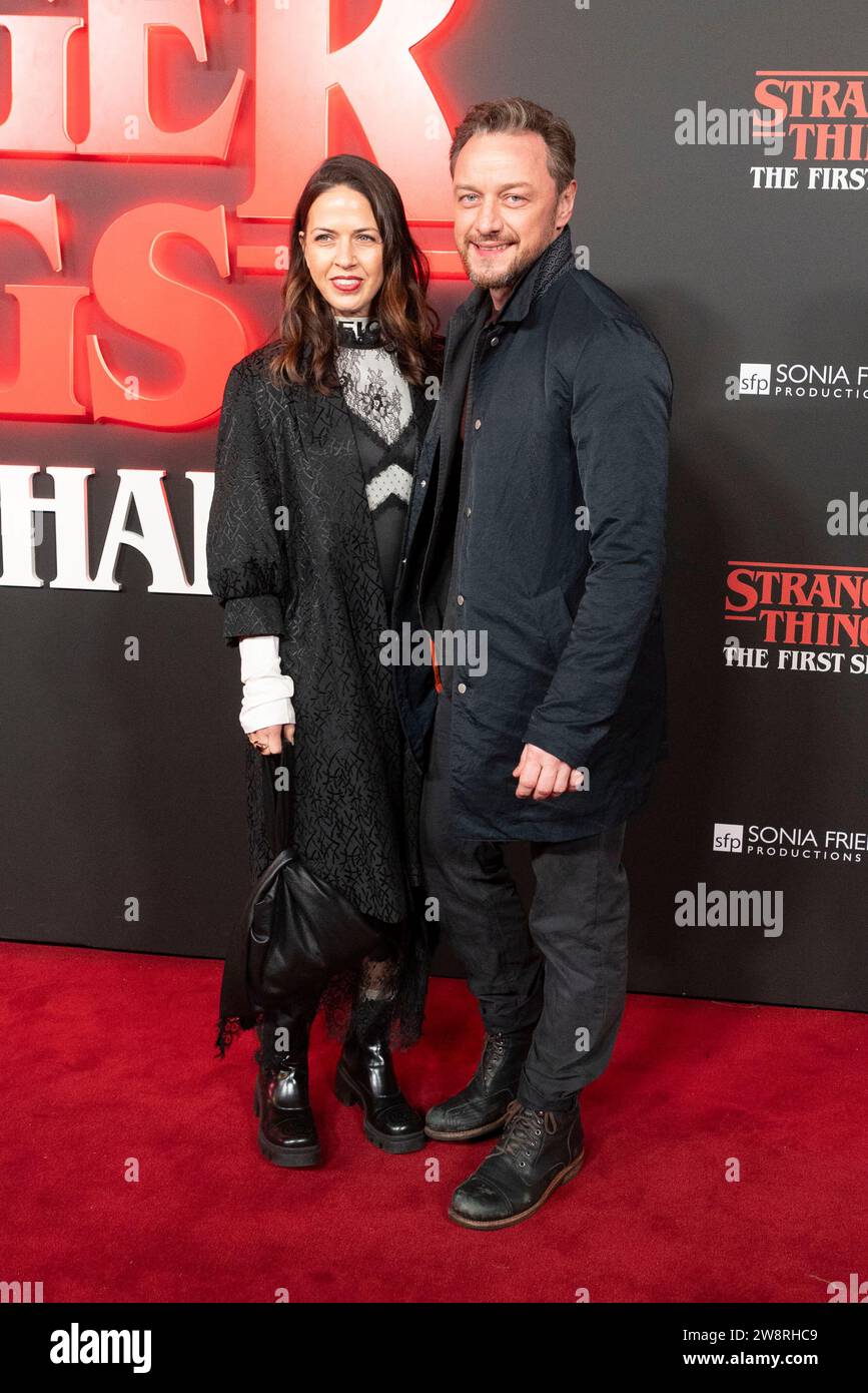 Lisa Liberati and James McAvoy attends the "Stranger Things: The First ...