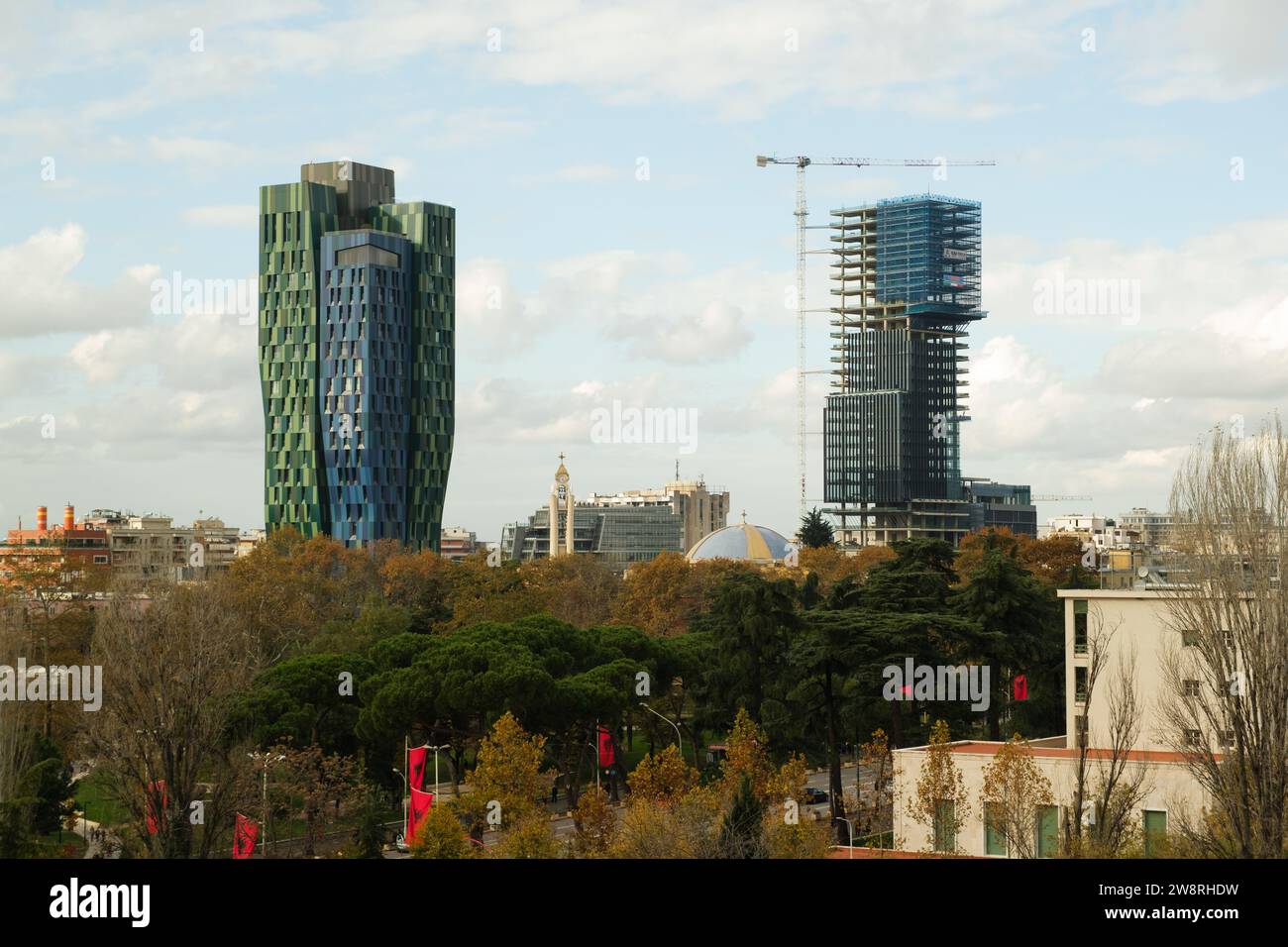 Tirana, Albania - November 29, 2023: A photo from the Tirana Pyramid ...