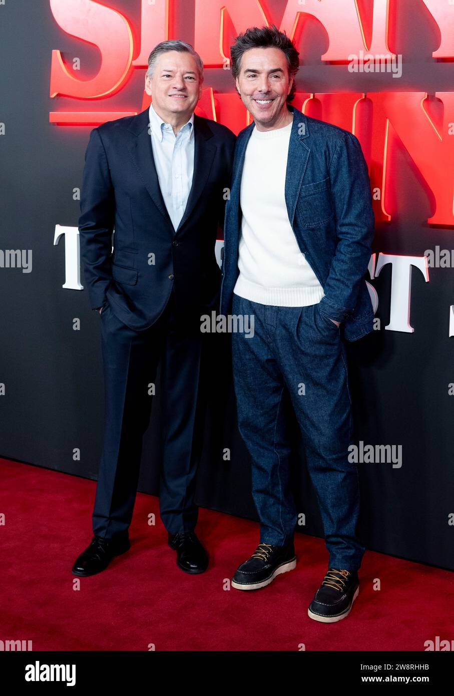 Ted Sarandos and Shawn Levyattends the "Stranger Things: The First ...
