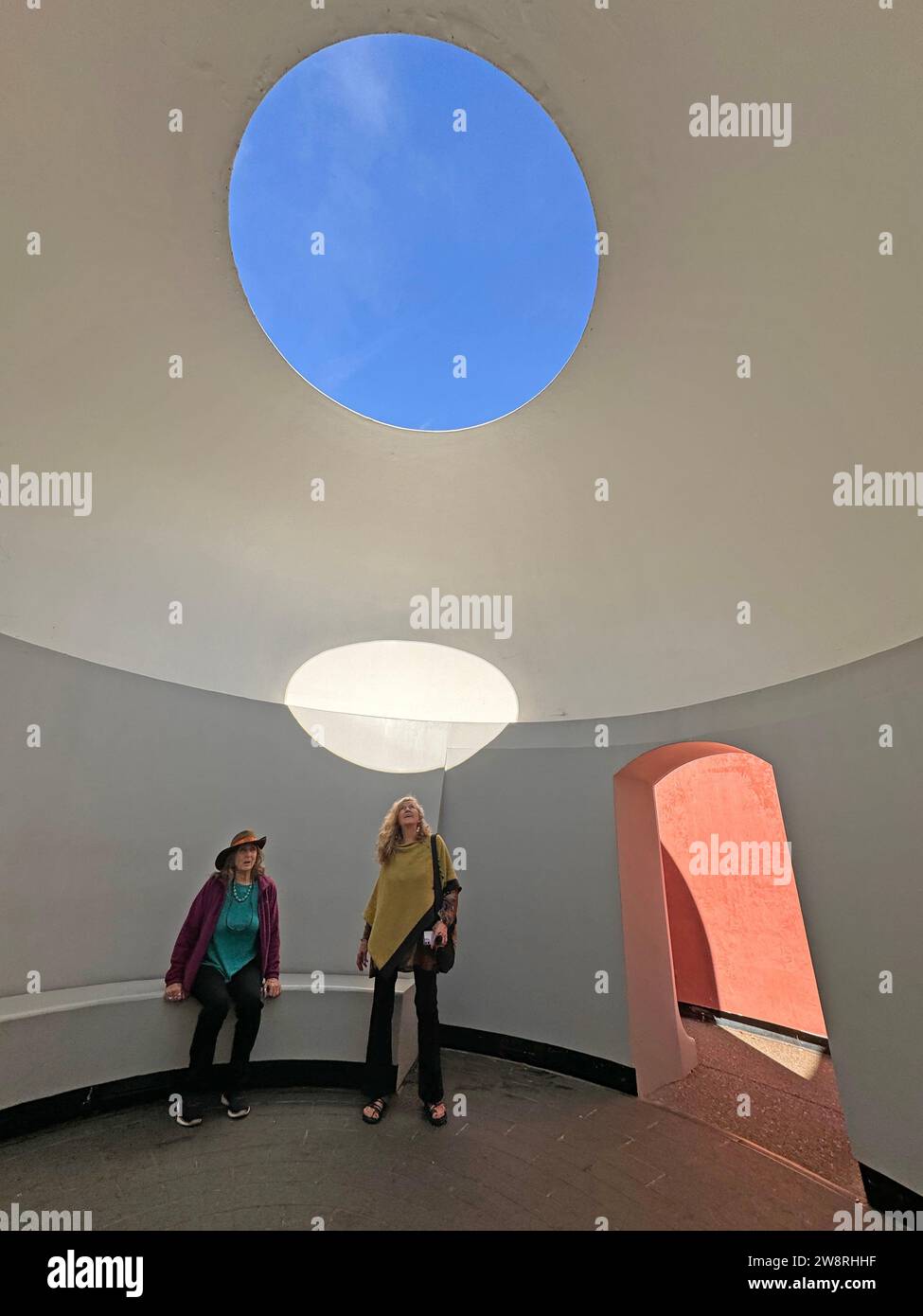 The Three Gems skyscape created by James Turrell at the Barbro Osher ...