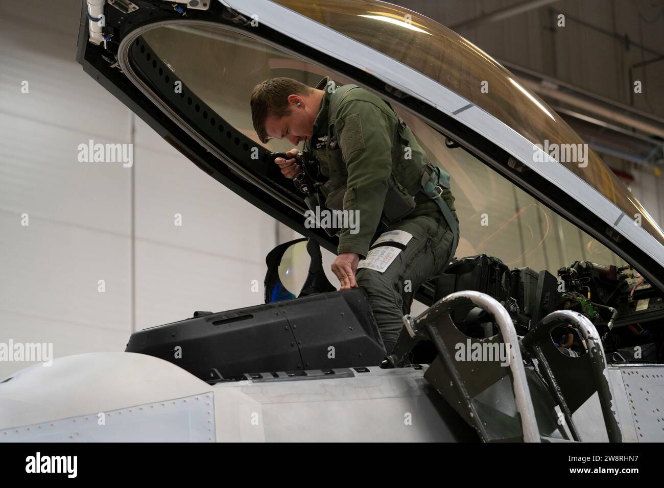 U.S. Air Force Maj. Jon “Dexter” Keranen, an F-22 Raptor pilot assigned ...