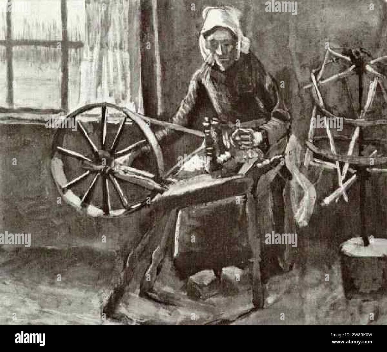 Woman reeling yarn hi-res stock photography and images - Alamy