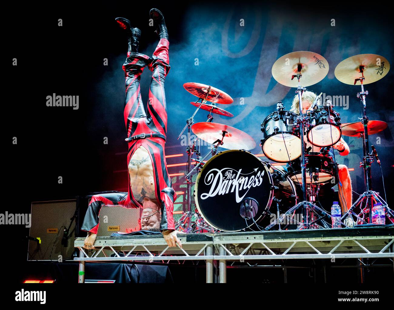 The Darkness at Wolverhampton Civic Hall, 16th December 2023 during their 'Permission To Land ...