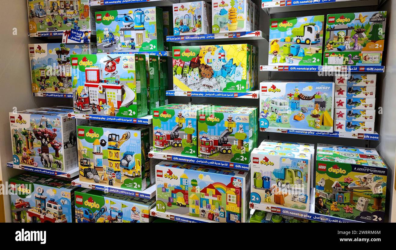 dubai, United arab emirates : Toys at display at lego store Stock Photo ...