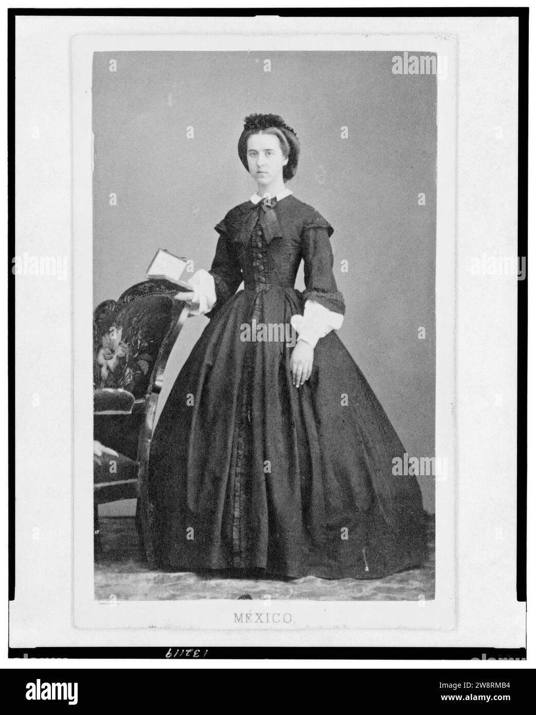 Woman, full-length portrait, standing, facing front Stock Photo - Alamy