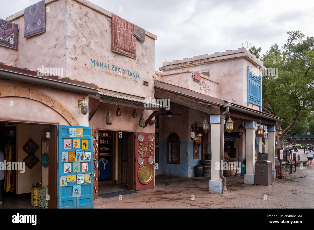 Detail of pavilions at the Epcot Center in Disney World, Florida Stock ...