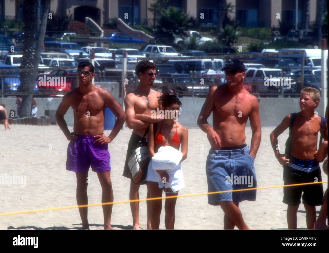 Huntington Beach, California, USA 28th August 1996 Baywatch Filming on ...