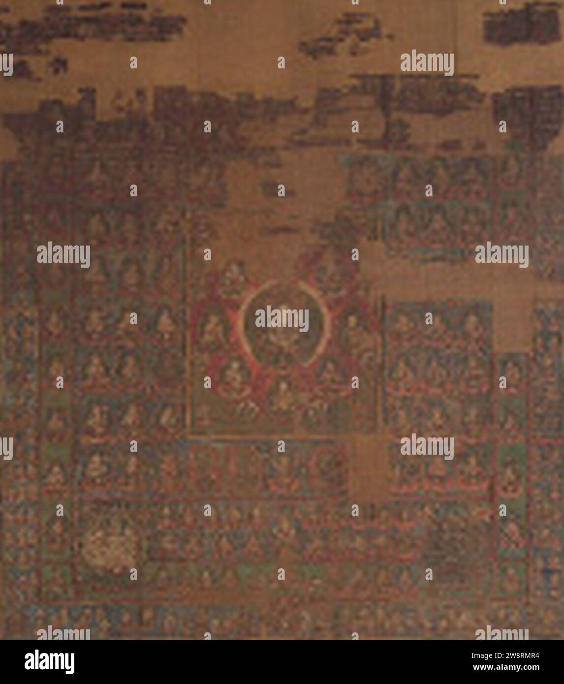 Womb Realm Mandala (Chorakuji Oga Stock Photo - Alamy