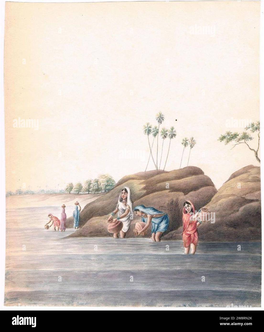 Women fetching water Cut Out Stock Images & Pictures - Alamy