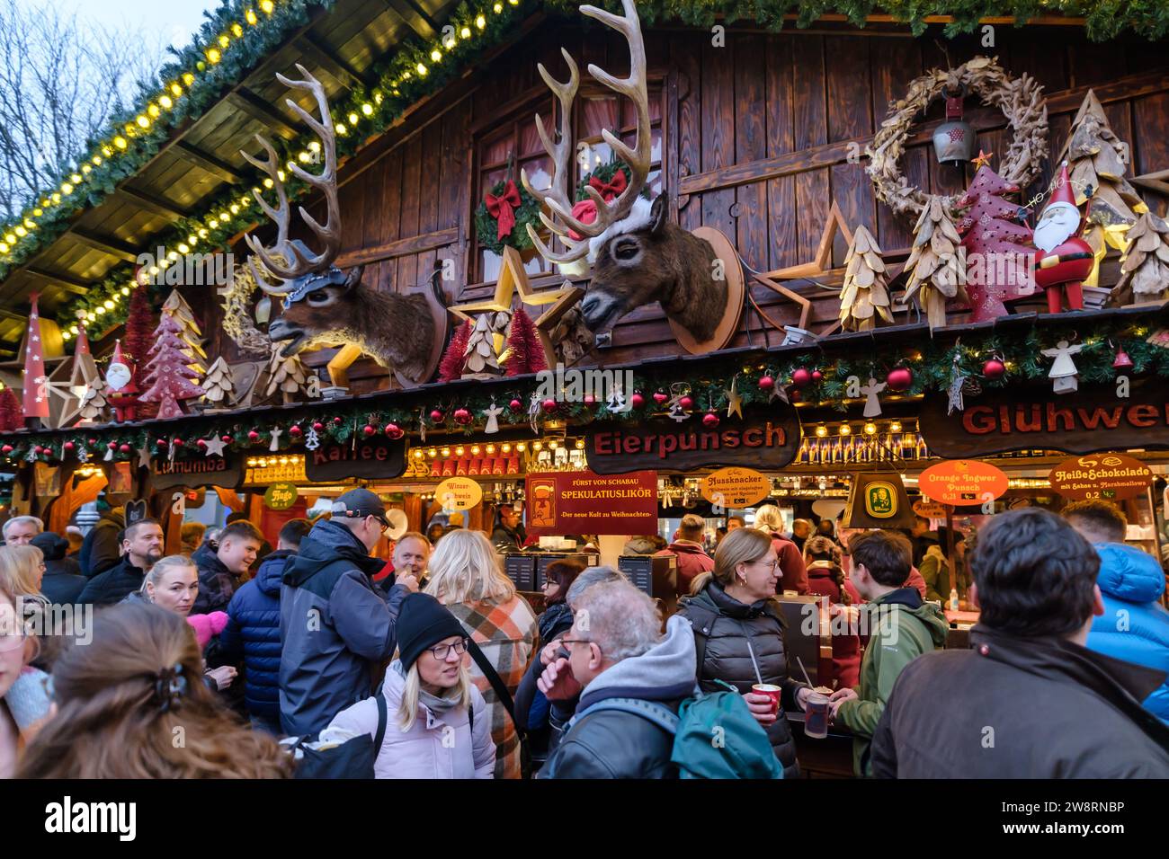 Bonn, Germany - December 16, 2023 : People walking around the ...
