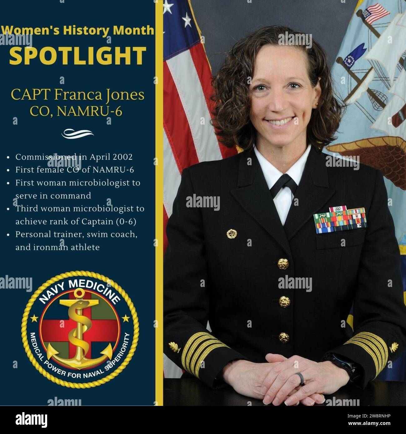 Women’s History Month Spotlight- CAPT Franca Jones, MSC, USN ...