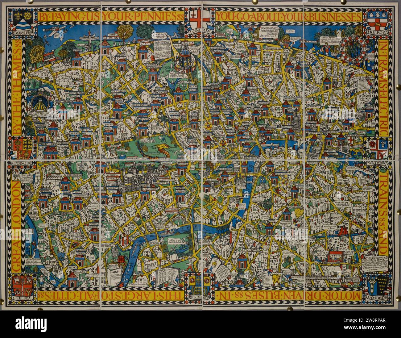 The wonderground map of london town hi-res stock photography and images ...