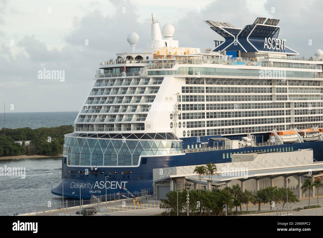 Aft of Celebrity Ascent Before Maiden Voyage Stock Photo - Alamy