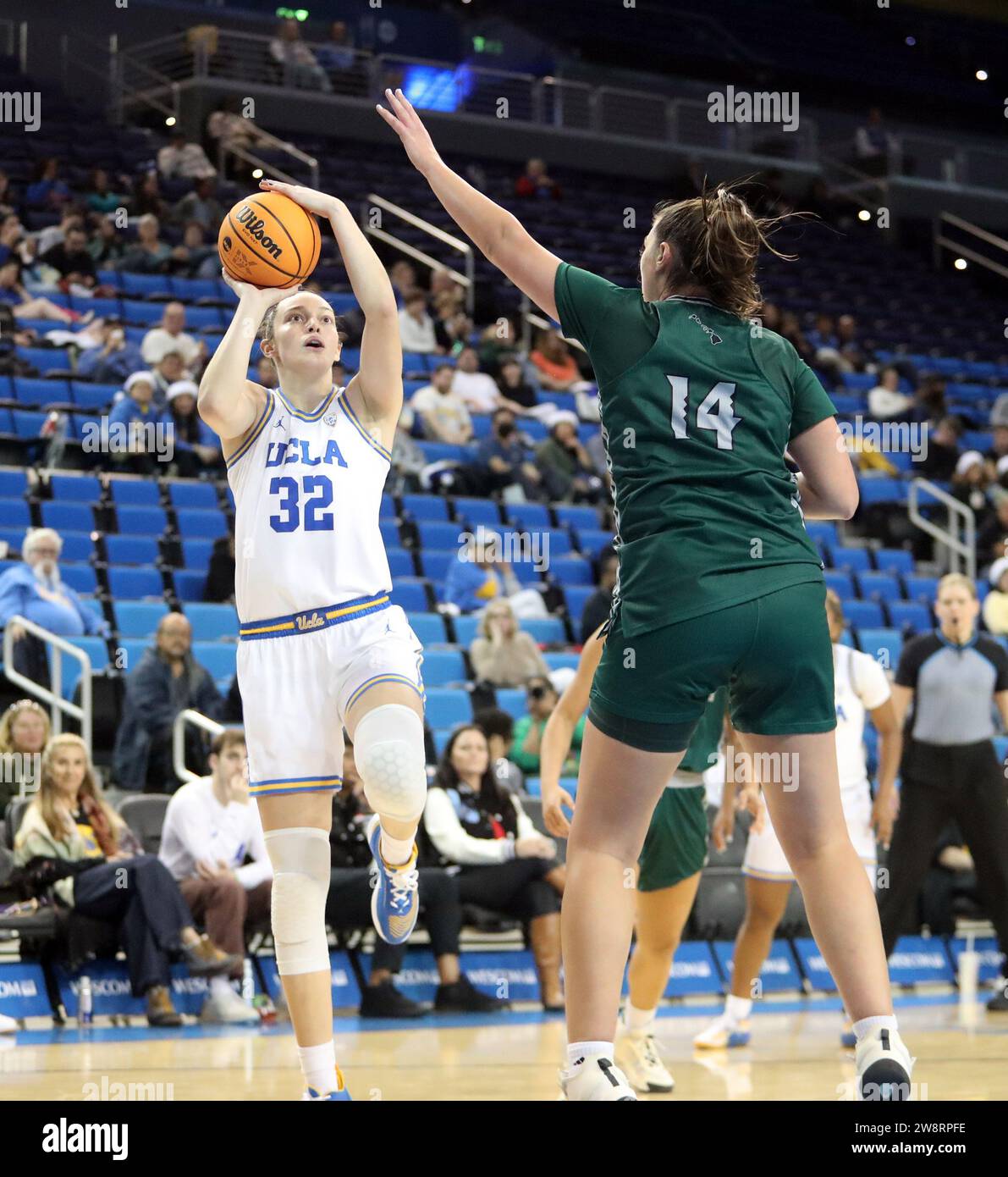 December 21, 2023 - UCLA Bruins forward Angela Dugalic #32 puts up a ...