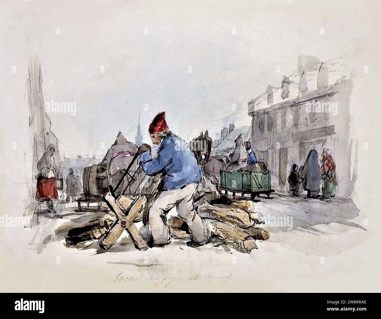 Wood Sawyer at Work Stock Photo - Alamy