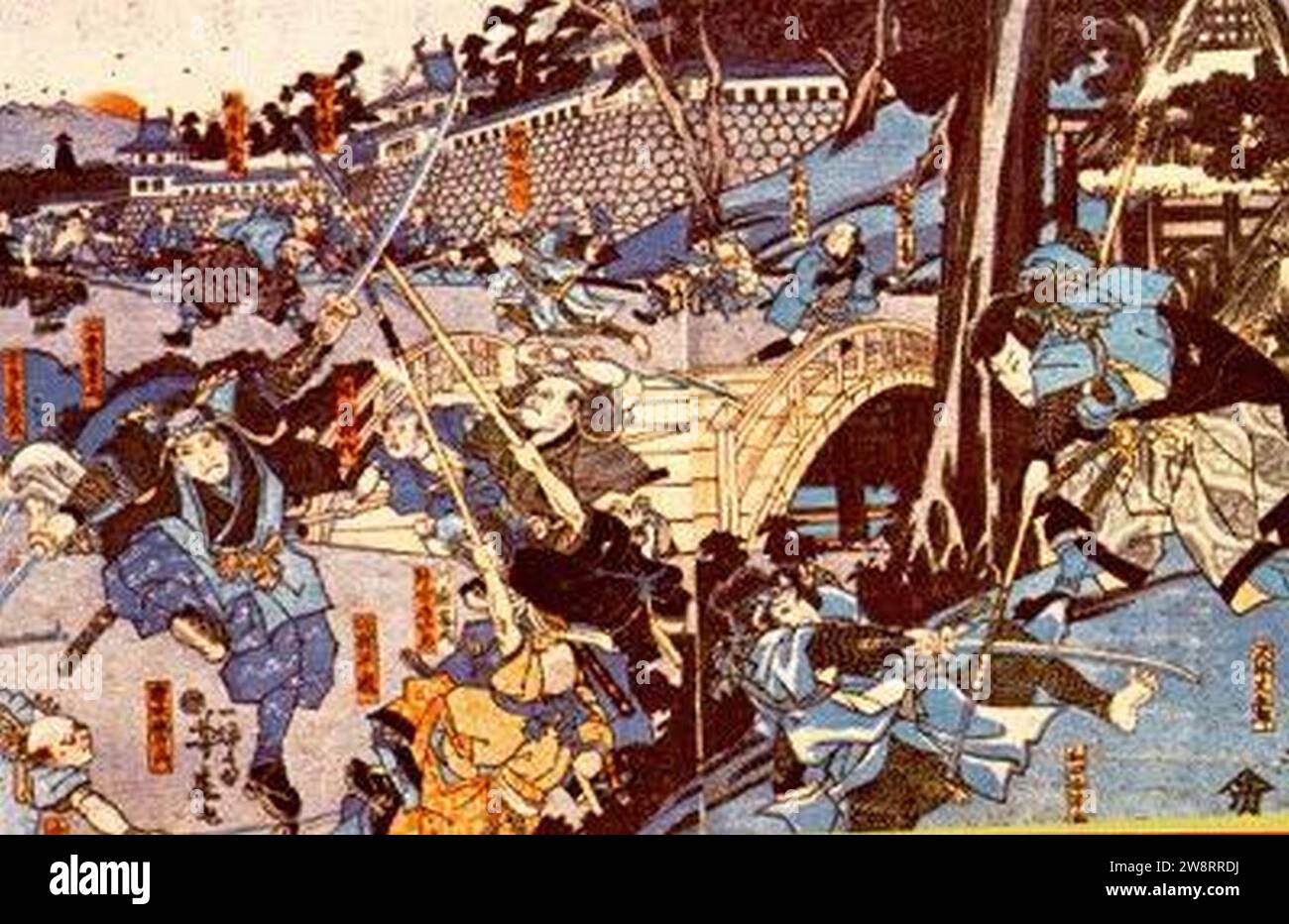 Woodblock print - Tensho Iga no Ran campaign (1581 Stock Photo - Alamy