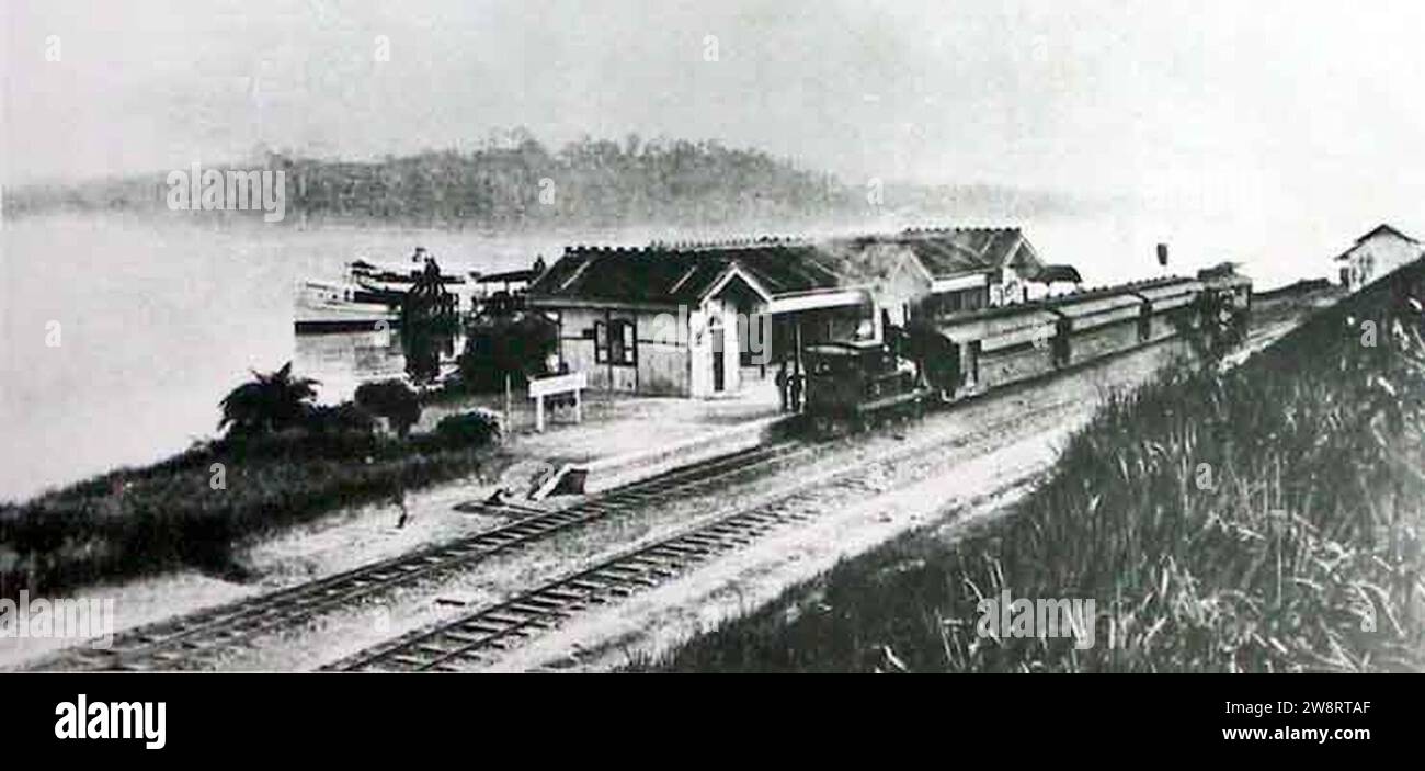 Woodlands railway station, Singapore, c. 1910 Stock Photo - Alamy