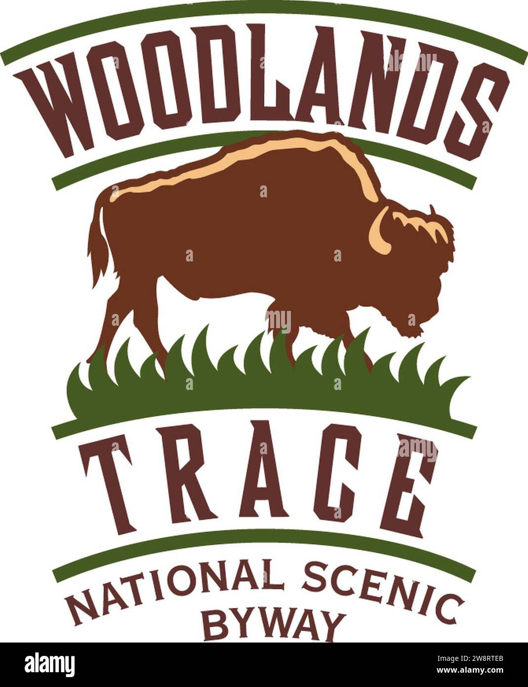 Woodlands Trace - Woodlands Trace Logo Stock Photo - Alamy
