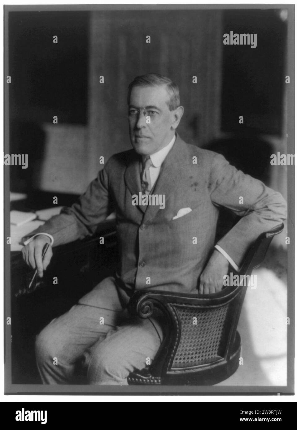 Woodrow Wilson, Pres. U.S., 1856-1924 Stock Photo - Alamy