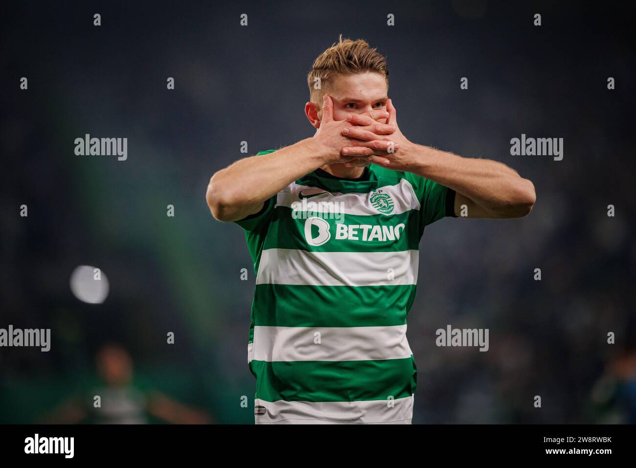 Viktor Gyokeres celebrates after scoring goal during Liga Portugal 23/ ...
