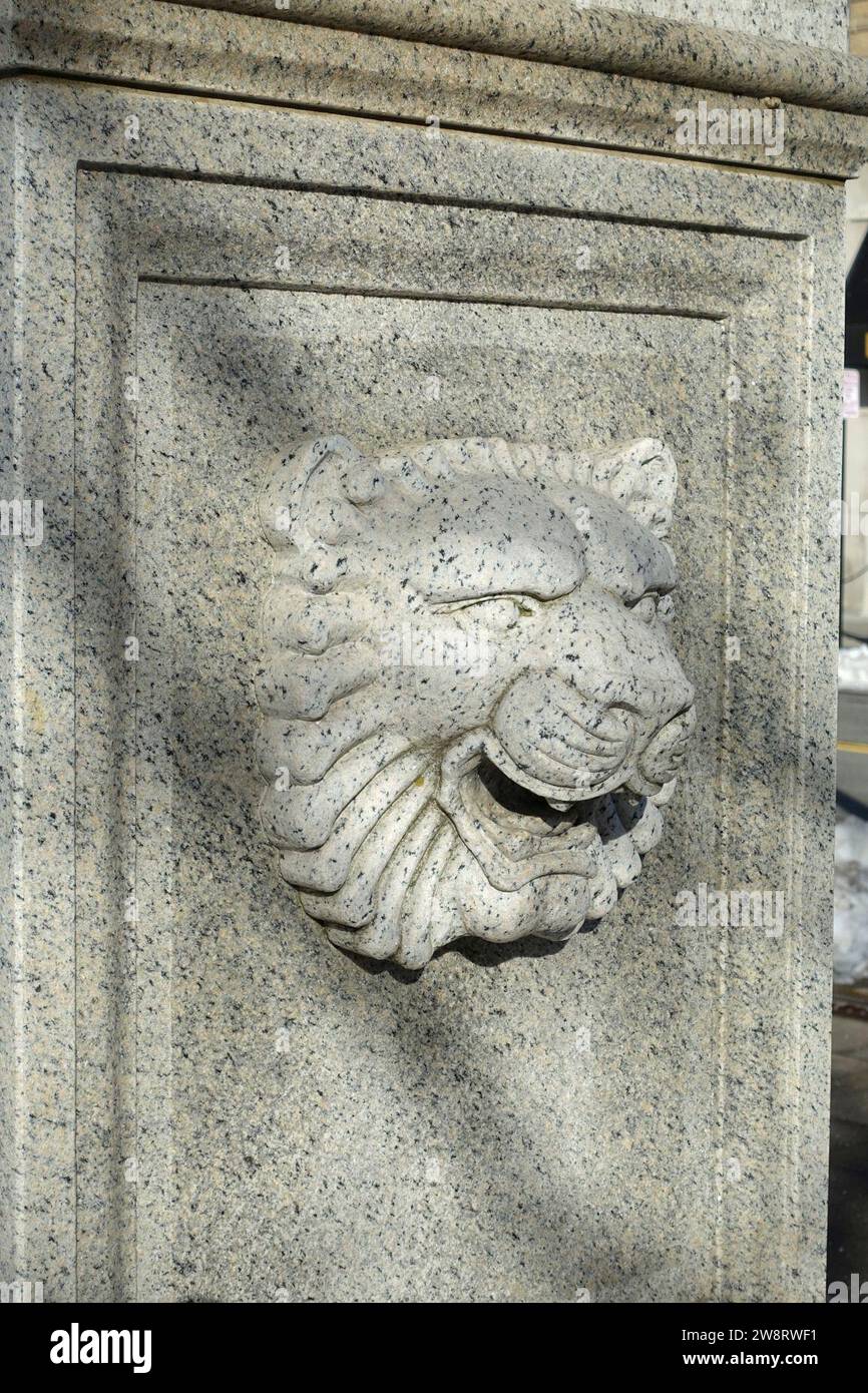 Worcester Common entry detail - Worcester, MA Stock Photo - Alamy