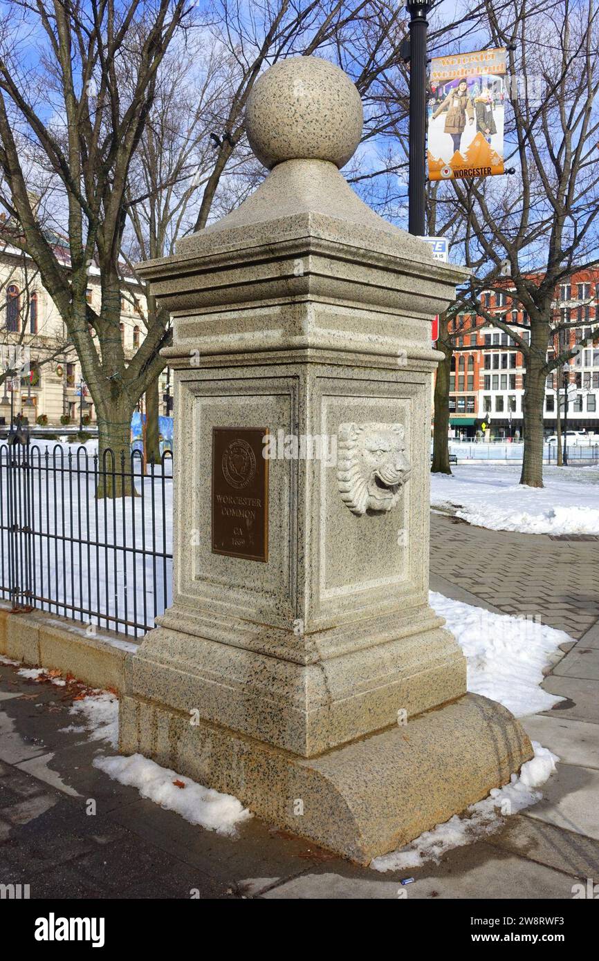 Worcester Common entry - Worcester, MA Stock Photo - Alamy