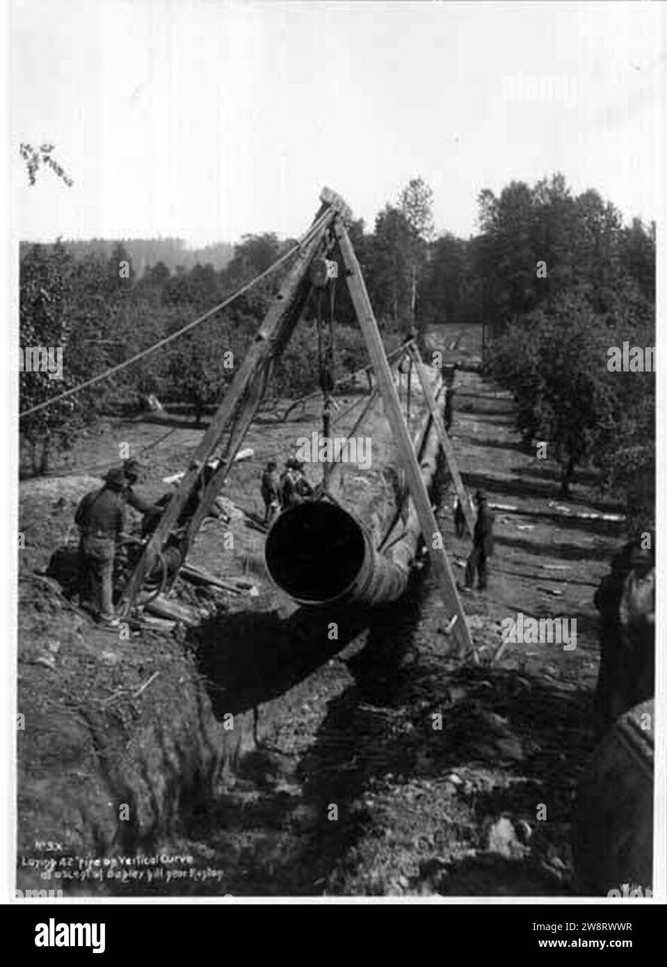Historical laying pipe hi-res stock photography and images - Alamy