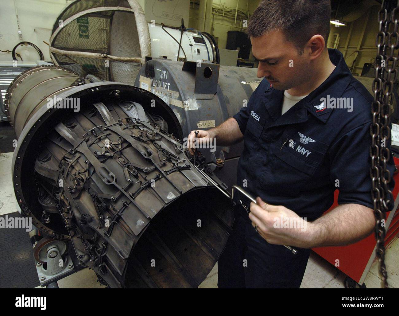 Working in the jet shop aboard USS Harry S. Truman Stock Photo - Alamy