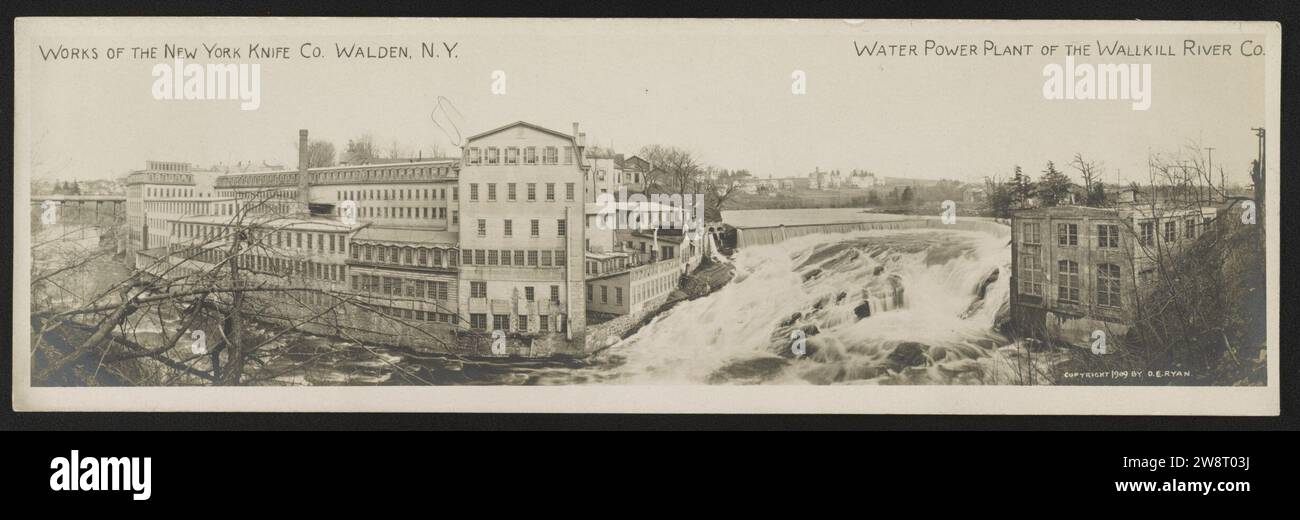 Works of the New York Knife Co., Walden, N.Y.; Water Power Plant of the ...