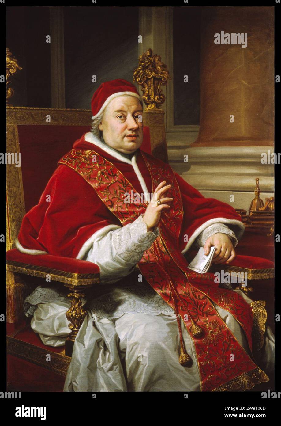 Workshop of Anton Raphael Mengs - Portrait of Pope Clement XIII Stock ...