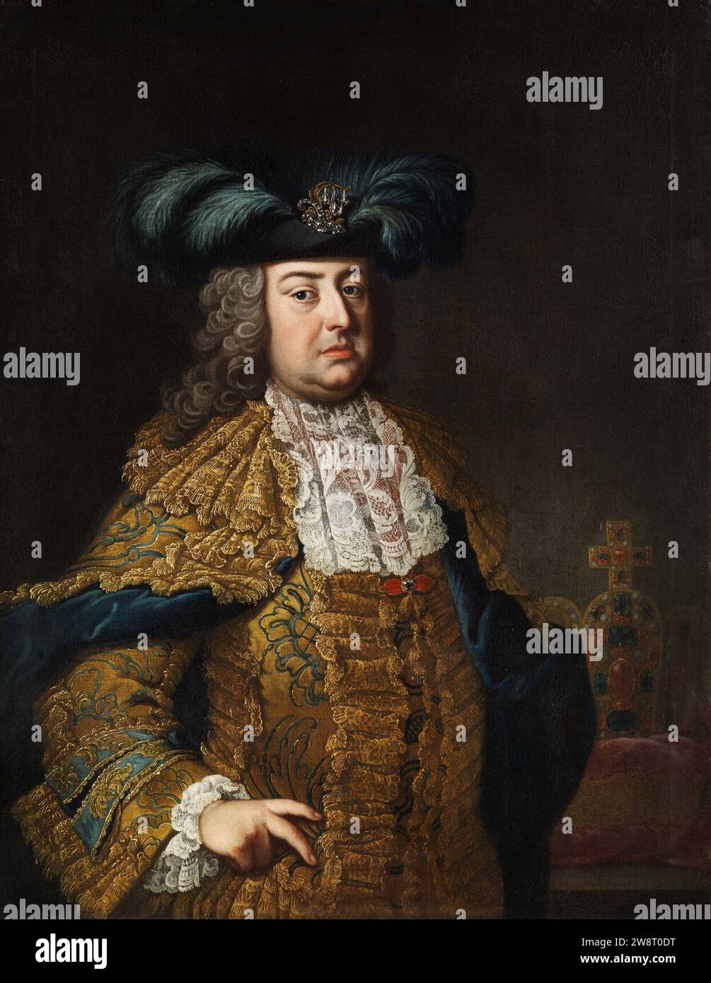 Workshop of Martin van Meytens Kaiser Franz Stephan Stock Photo - Alamy