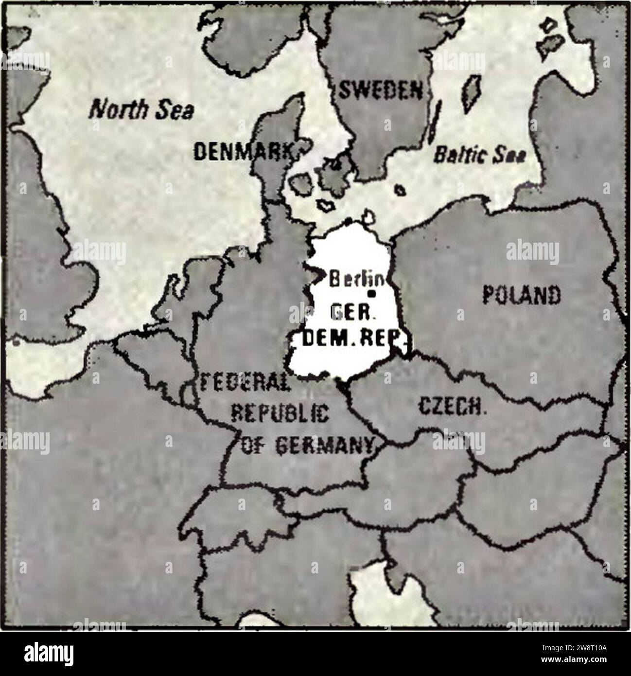 World Factbook (1982) German Democratic Republic Stock Photo - Alamy