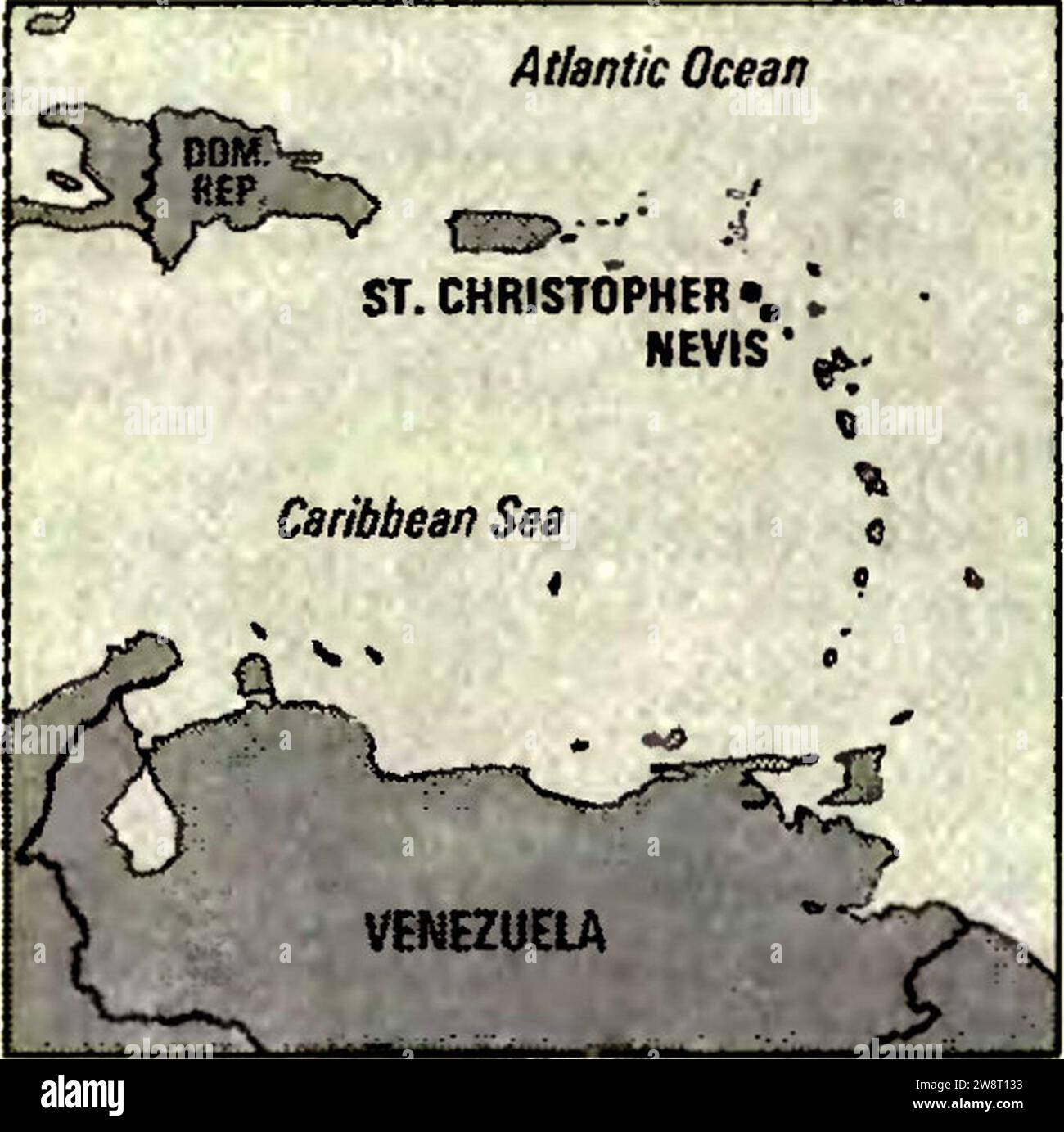 World Factbook (1982) St. Christopher-Nevis Stock Photo - Alamy