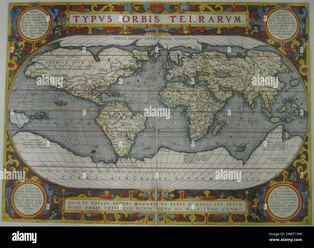 World Map 1595 Stock Photo - Alamy