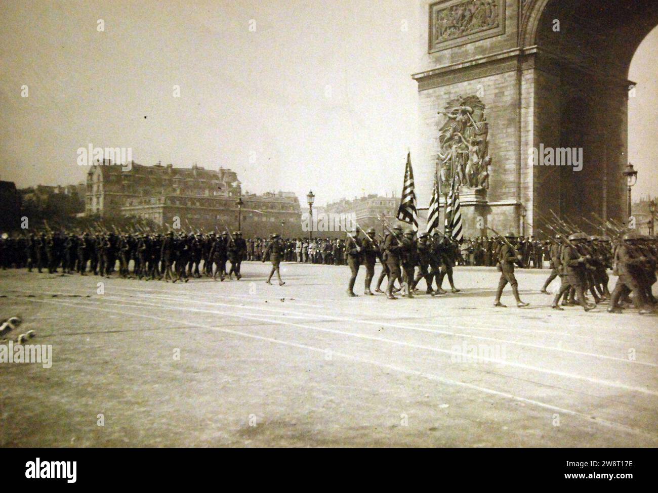 World War I American troops at The Victory March in London, July 1919 ...