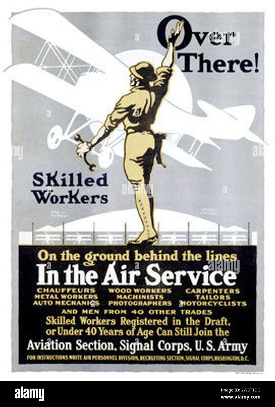 World War I US Army Air Service Recruiting Poster4 Stock Photo - Alamy
