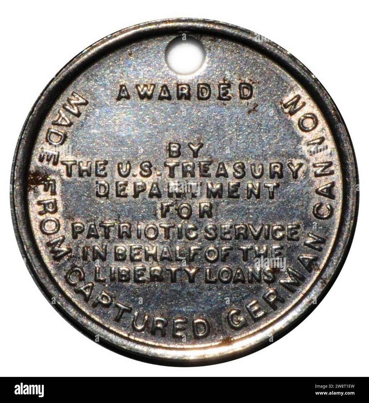 World War One Victory Liberty Loan Medal Token Made From German Cannon ...