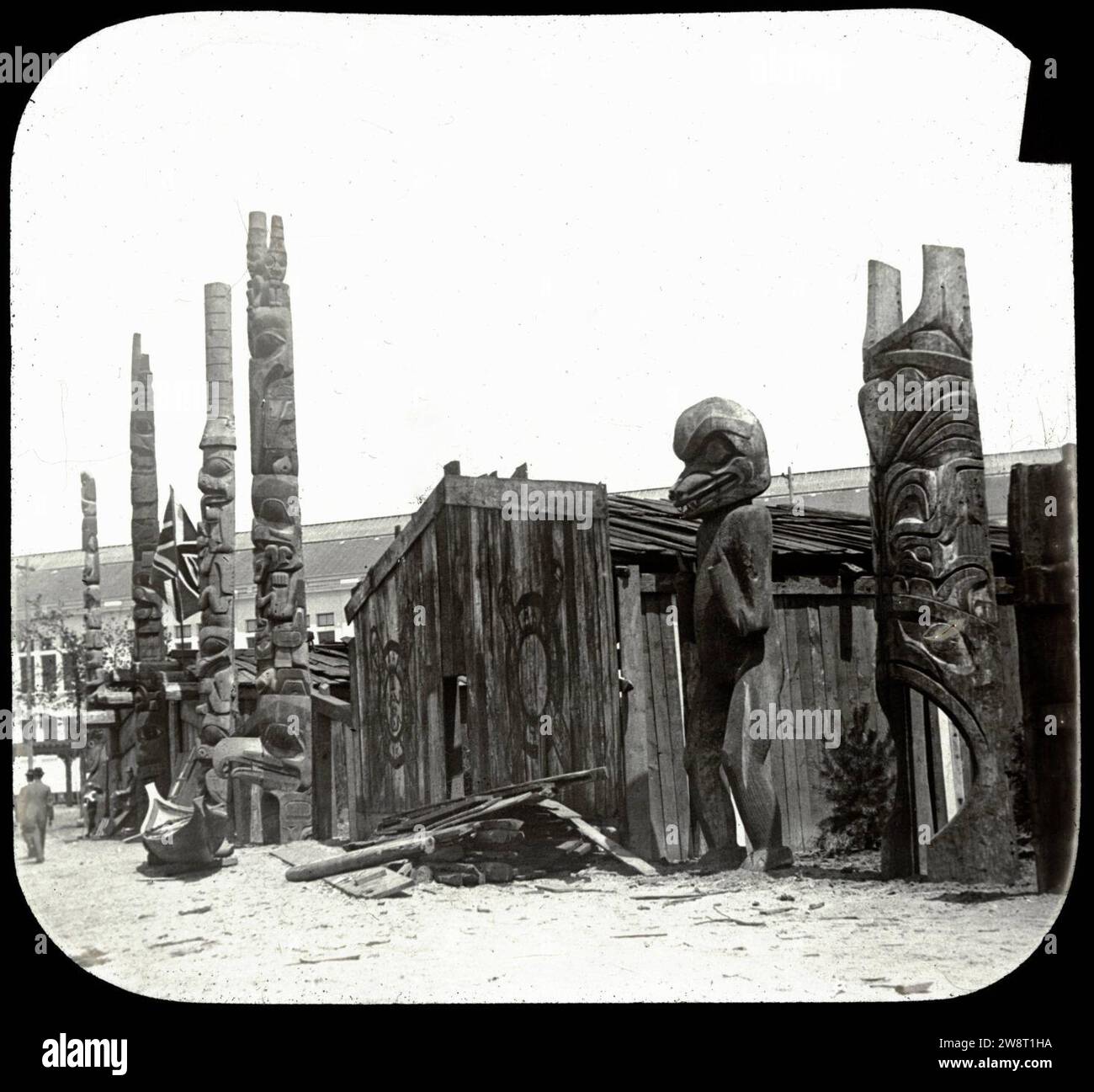 World's Columbian Exposition lantern slides, Alaskan Village Totem ...