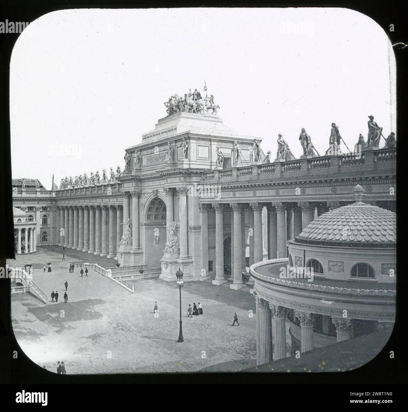 World's Columbian Exposition lantern slides, Peristyle, Bird's-eye View ...