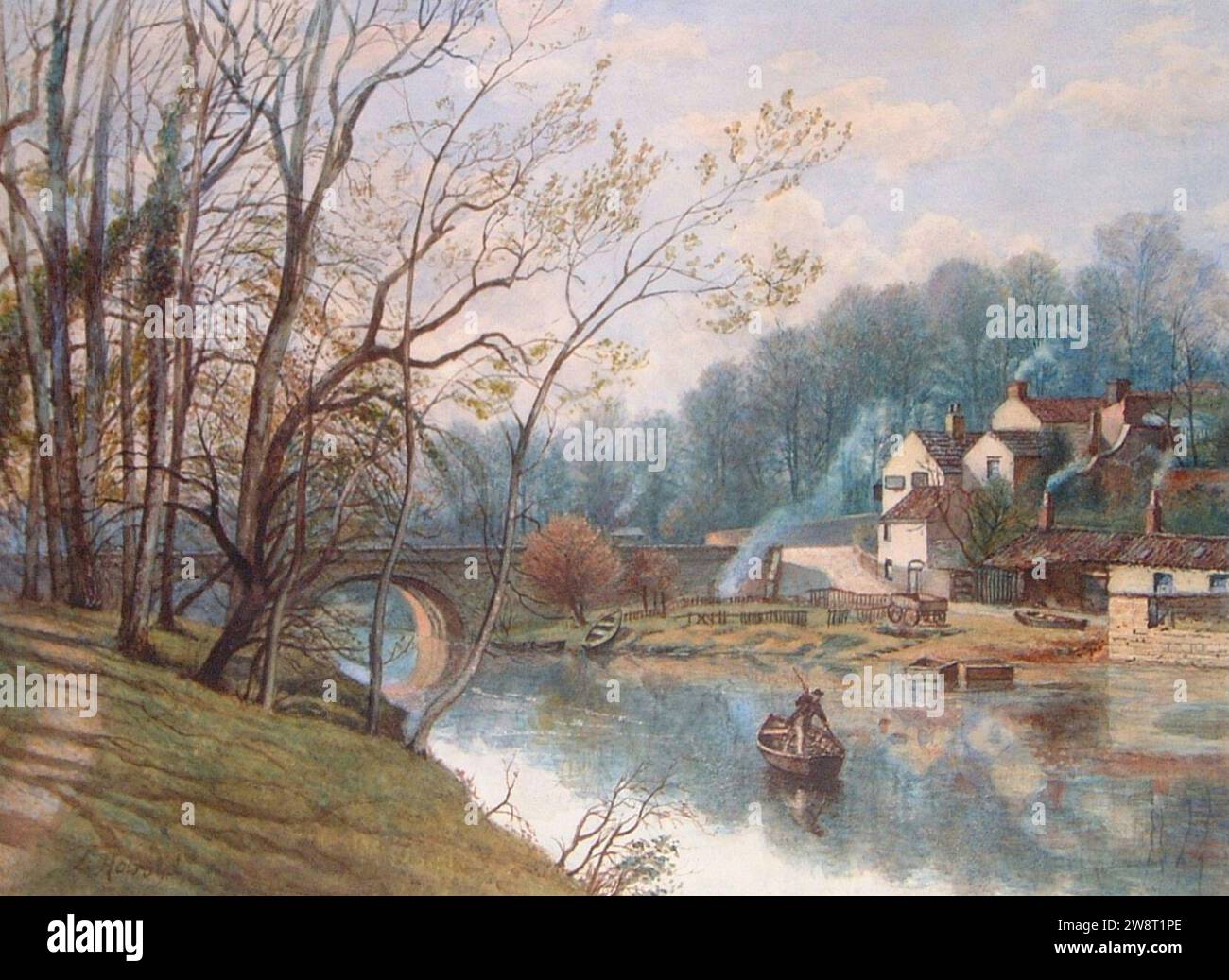 Worlds End Knaresborough by Thomas Holroyd Stock Photo - Alamy